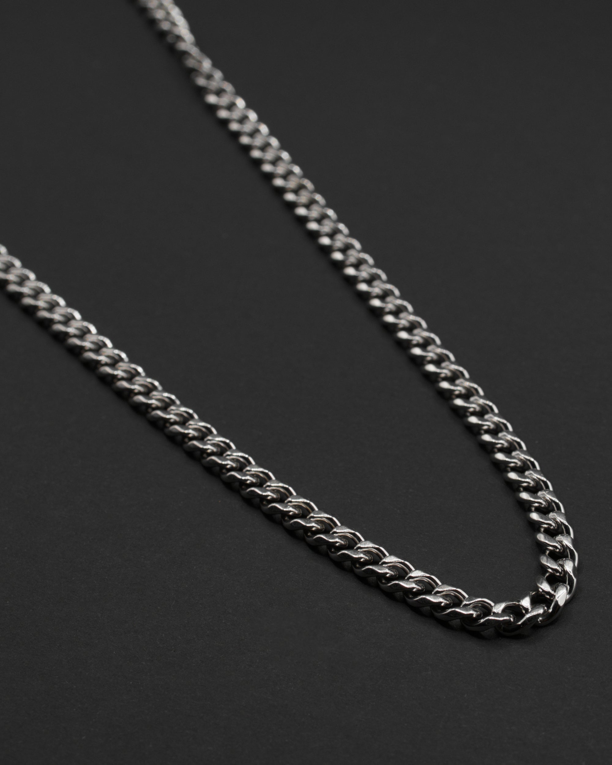 Classic Silver Cuban Chain | Curb Link Stainless Steel | SOMBRA